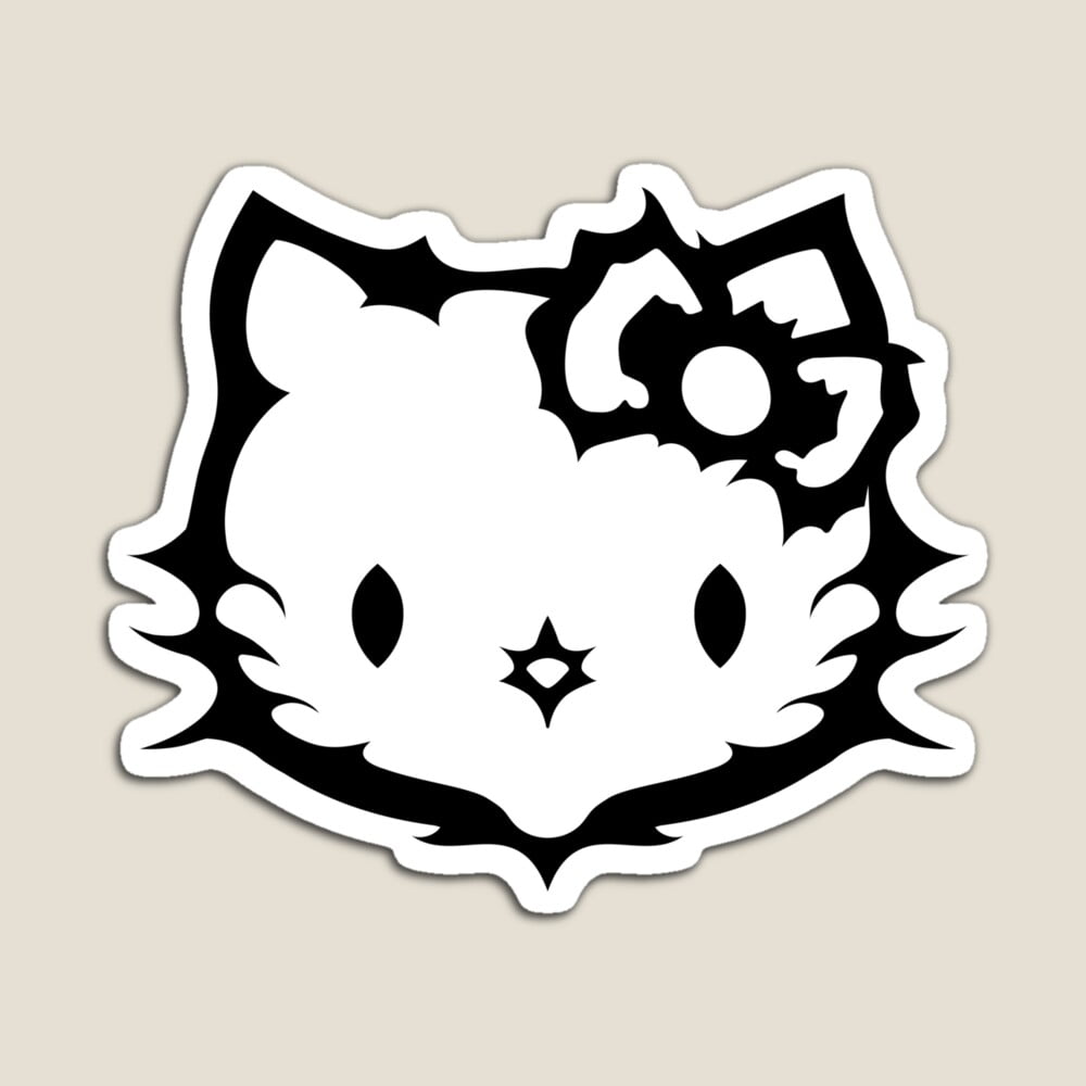 Kira Sticker With Cat Kitty Y2K Tribal Tattoo Art Decorative Laptop ...