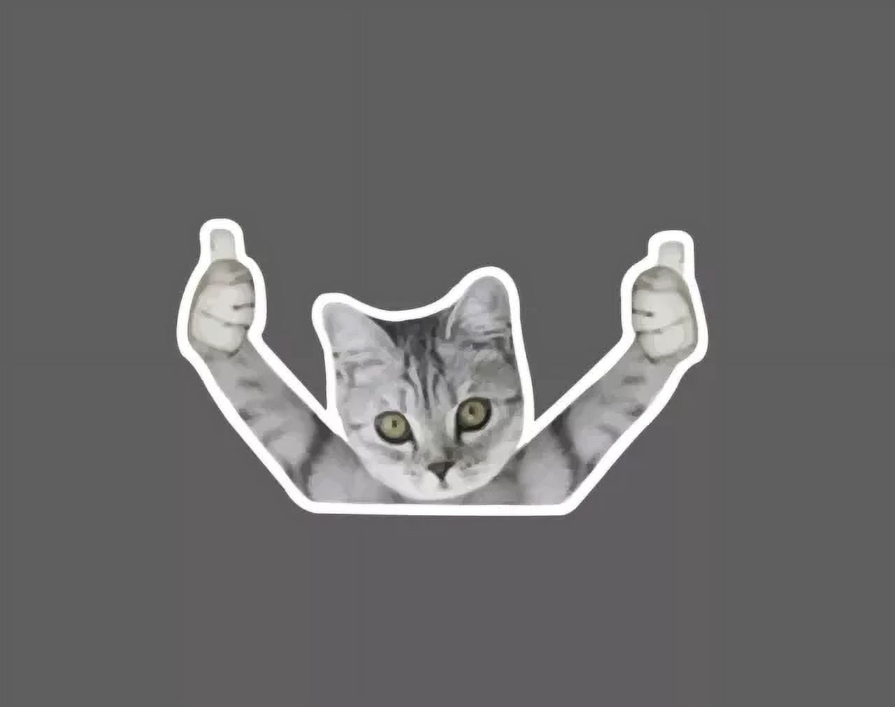 Kira Sticker With Cat Thumbs Up Approval Decorative Laptop, Phone ...