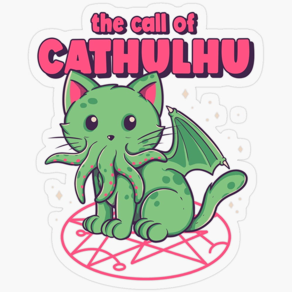 Kira Sticker With Cathulhu Transparent Decorative Laptop, Phone Stickers, Waterproof Decals ...