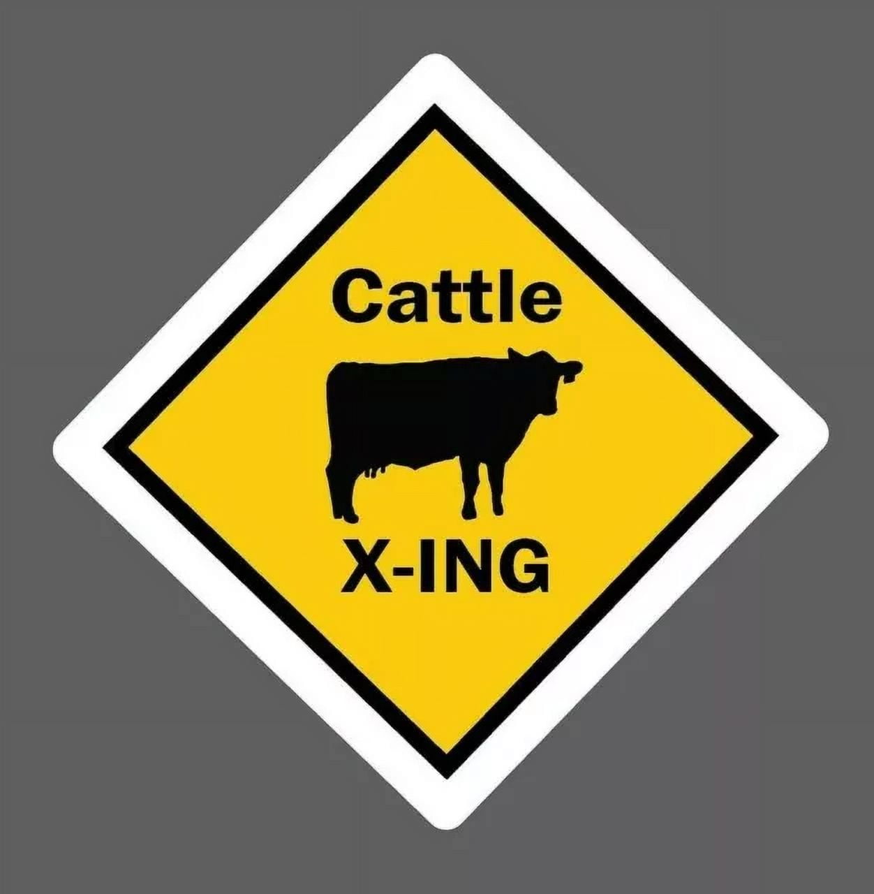 Kira Sticker With Cattle Crossing X-Ing Decorative Laptop, Phone ...