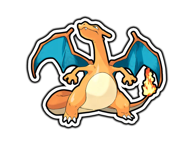 Kira Sticker With Charizard Decorative Laptop, Phone Stickers ...