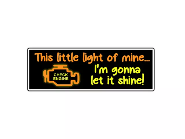 Kira Sticker With Check Engine Light Shine Car Decorative Laptop, Phone ...