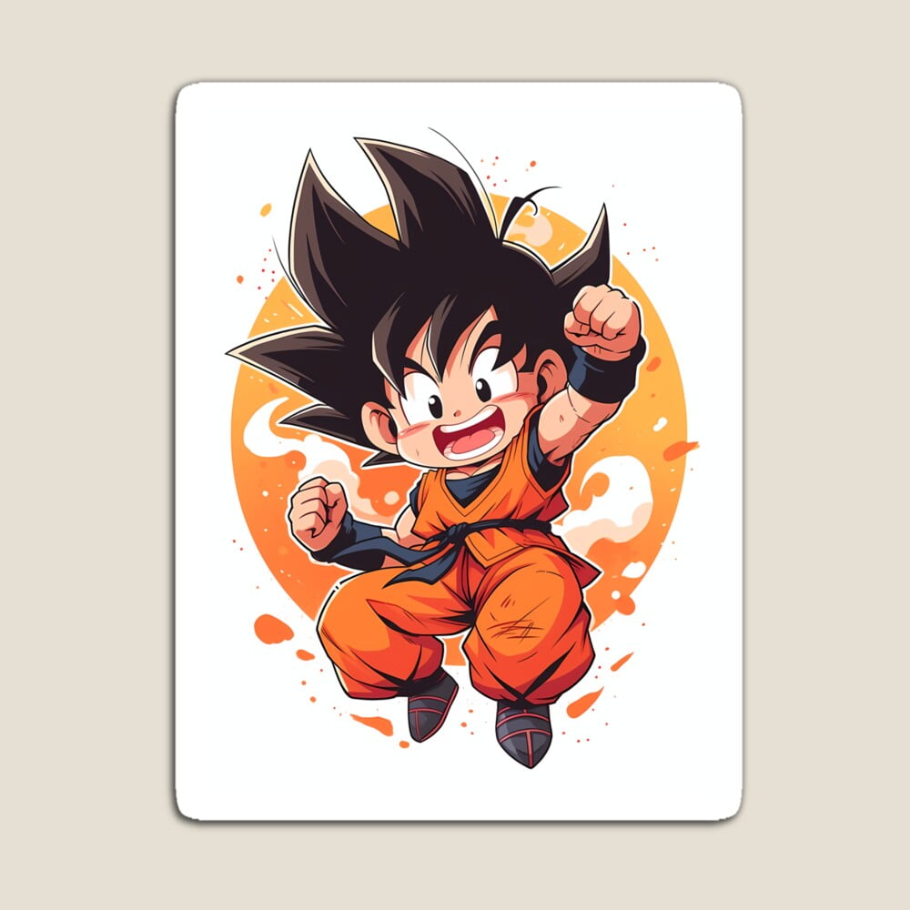 Kira Sticker With Chibi G0Ku From Dragon Ball Decorative Laptop, Phone ...