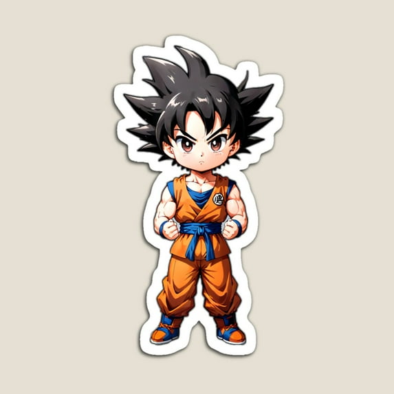 Kira Sticker With Chibi Goku Decorative Laptop, Phone Stickers ...