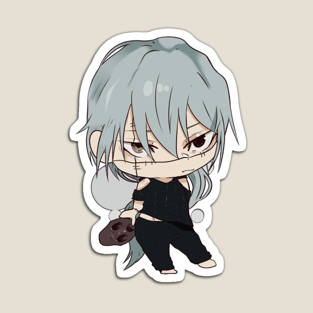 Kira Sticker With Chibi Mahito Decorative Laptop, Phone Stickers ...