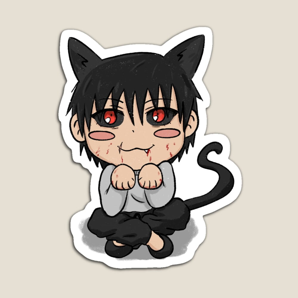 Kira Sticker With Chibi Toji Cat Fushiguro Cute Jjk Decorative Laptop ...