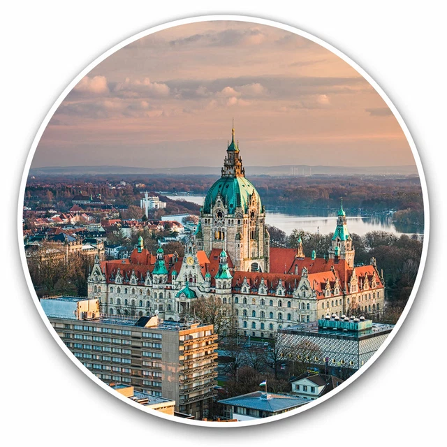 Kira Sticker With City Hall Hanover Germany Cool Gift Decorative Laptop ...