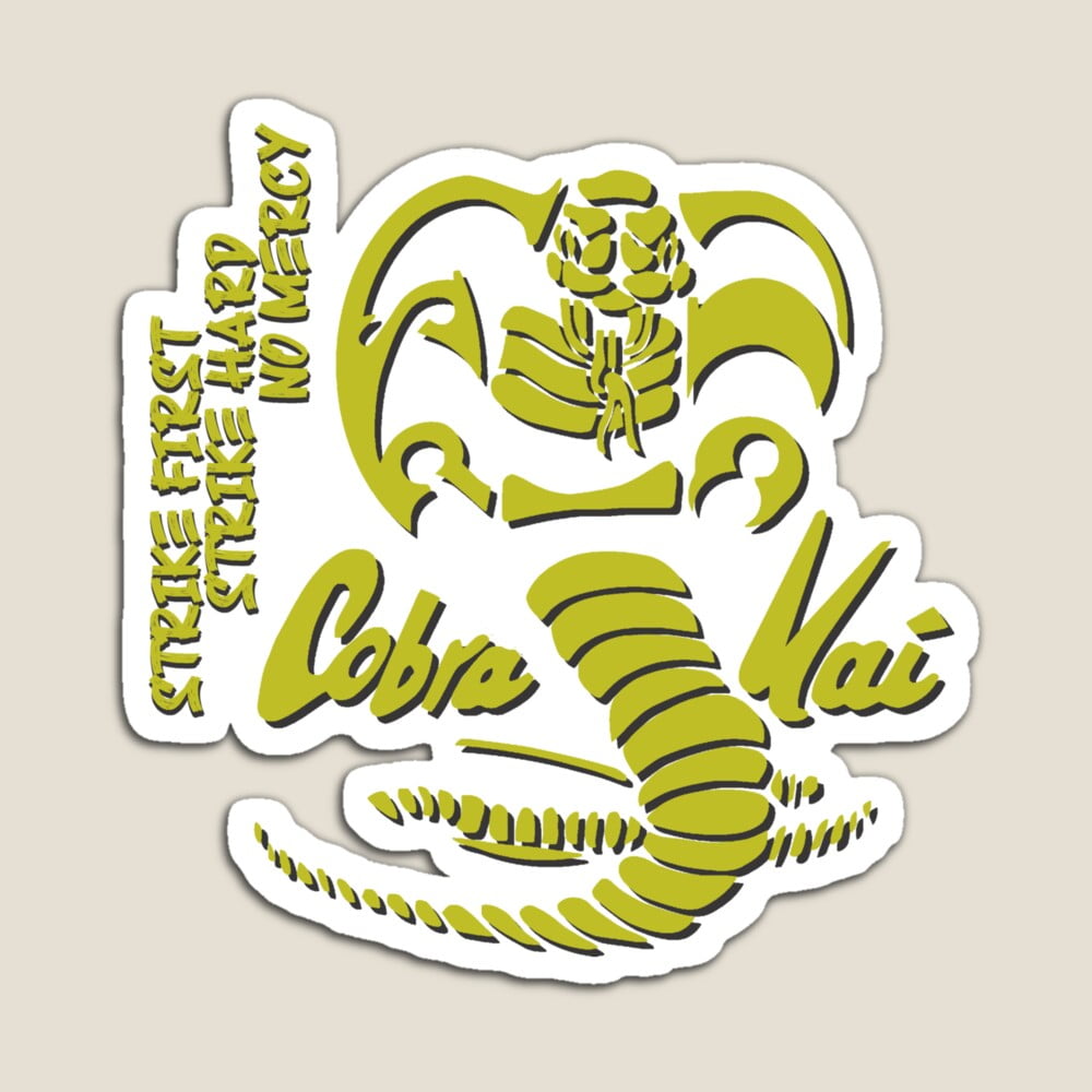 Kira Sticker With Cobra Kai Heart Side Sticker Decorative Laptop, Phone ...