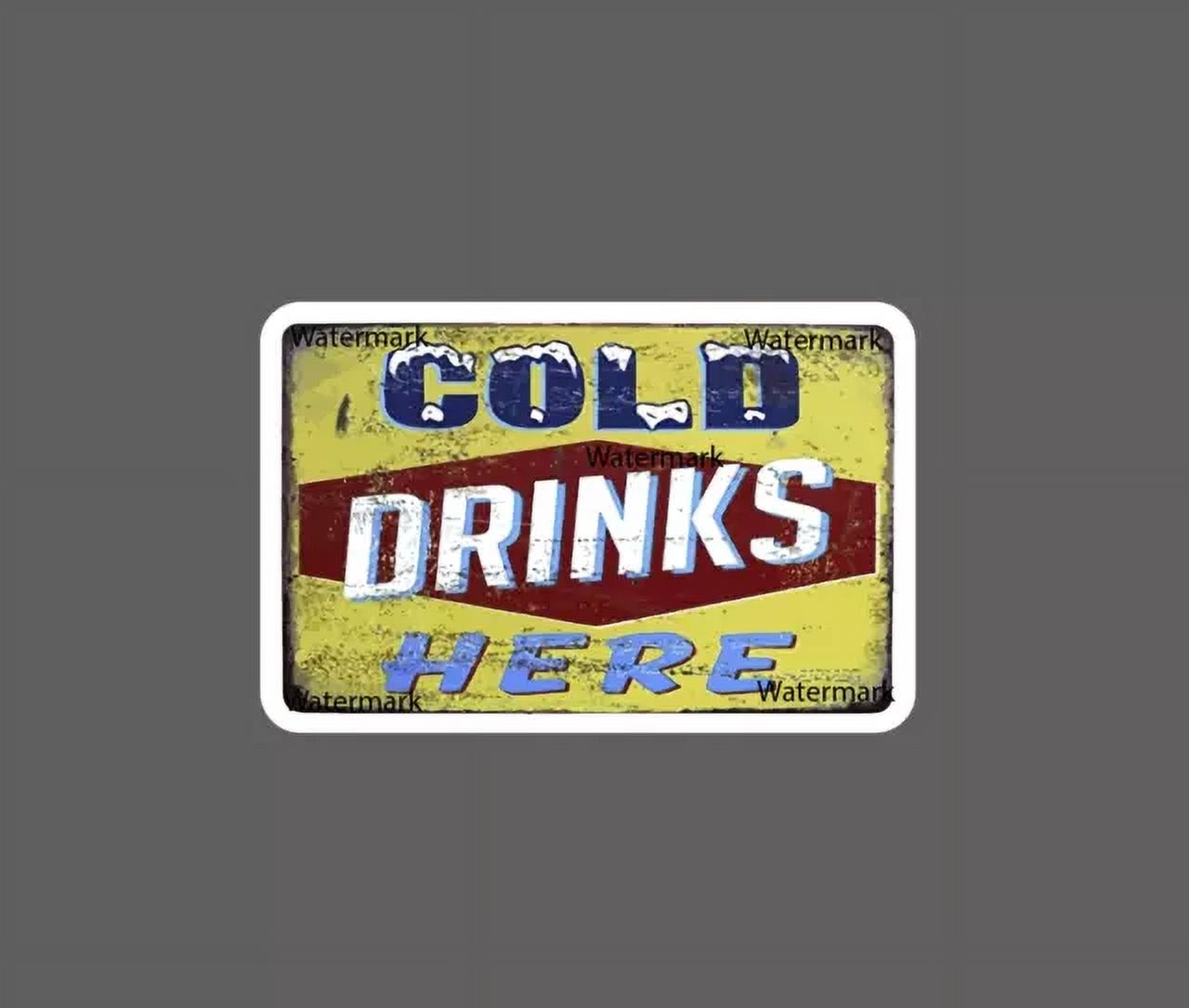 Kira Sticker With Cold Drinks Retro Decorative Laptop, Phone Stickers ...