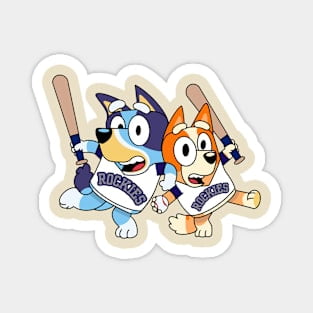 Kira Sticker With Colorado Rockies Bluey And Bingo Decorative Laptop ...