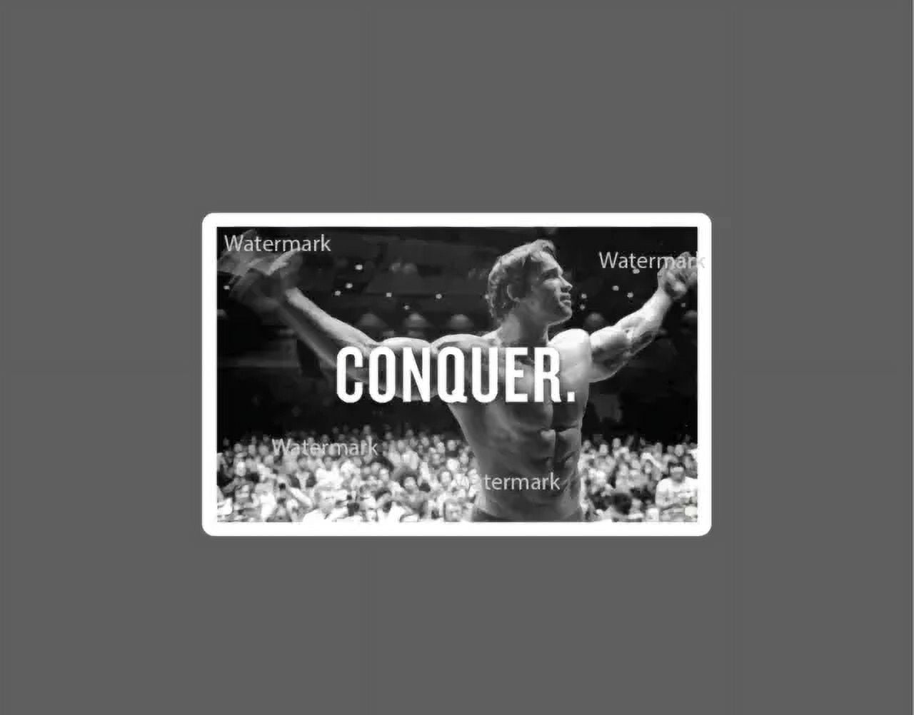 Kira Sticker With Conquer Arnold Bodybuilding Gym New Decorative Laptop ...
