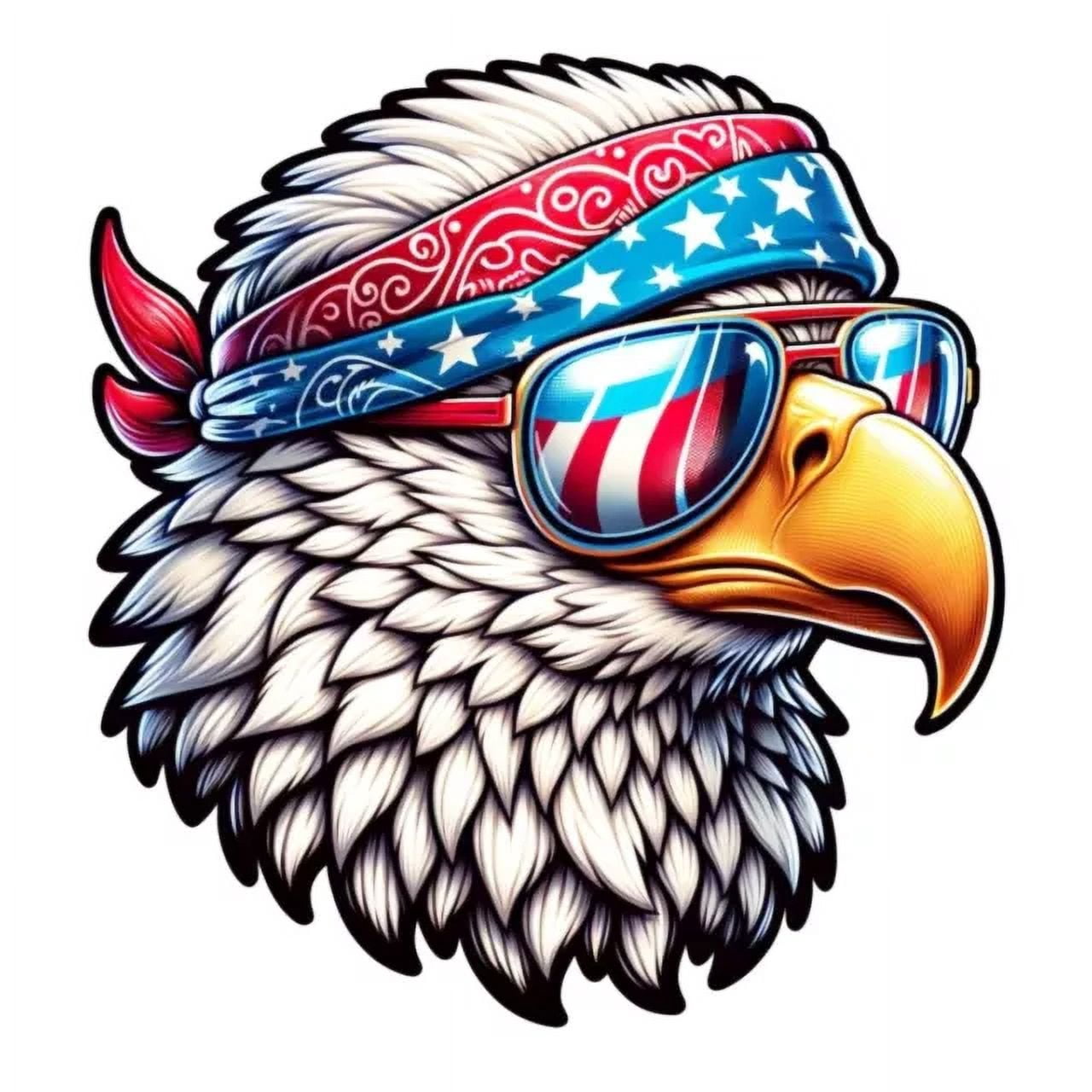 Kira Sticker With Cool American Eagle Decorative Laptop, Phone Stickers ...