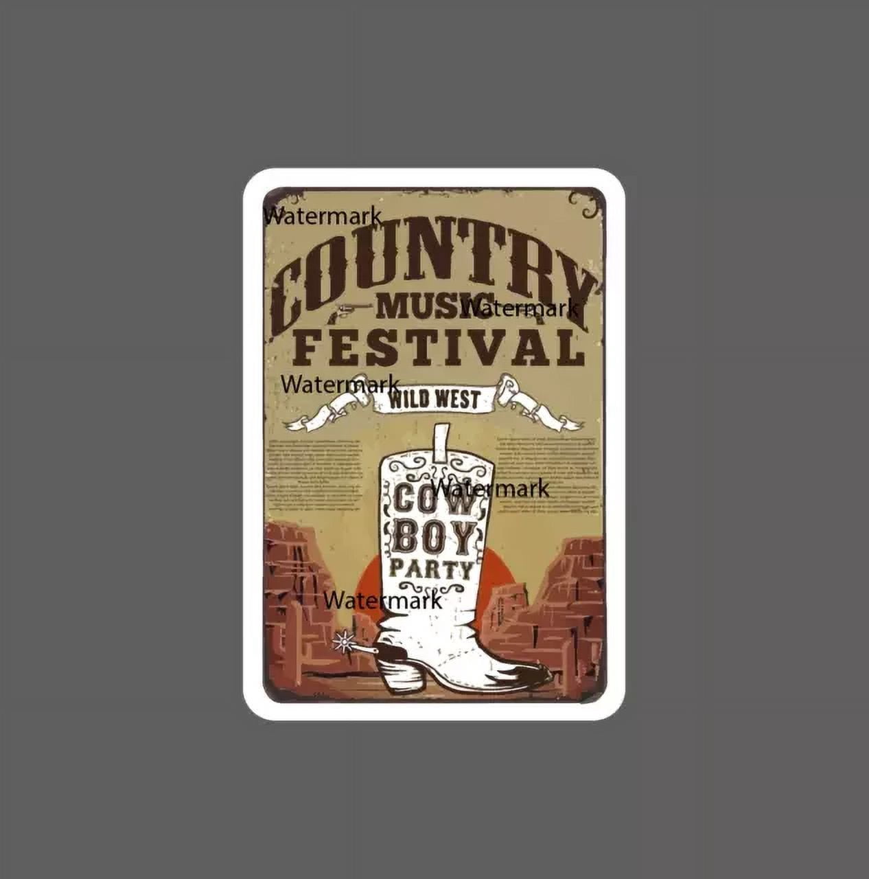 Kira Sticker With Country Music Festival Decorative Laptop, Phone ...