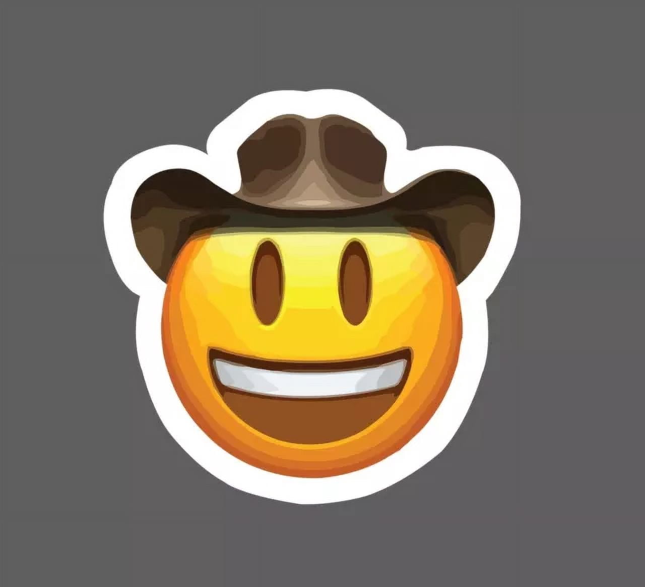 Kira Sticker With Cowboy Emoji Smile Hat Decorative Laptop, Phone ...