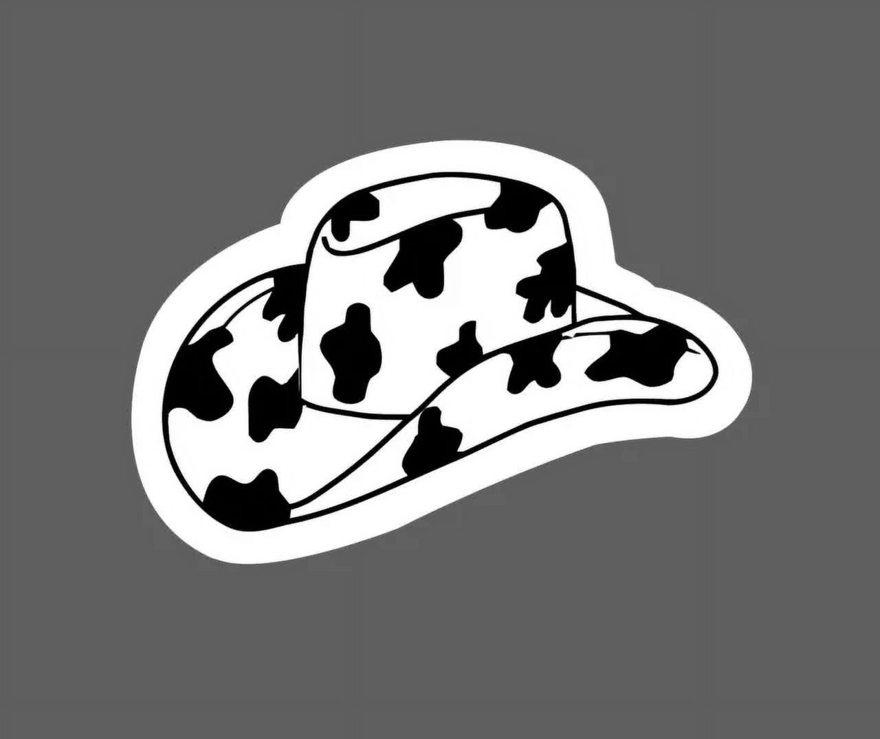 Kira Sticker With Cowboy Hat Cow Print Decorative Laptop, Phone ...
