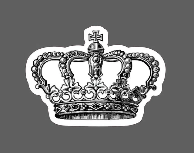 Kira Sticker With Crown Royalty Jewels Waterproof Decorative Laptop ...