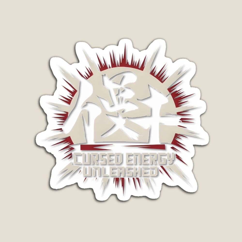 Kira Sticker With Cursed Energy Unleashed Decorative Laptop, Phone ...