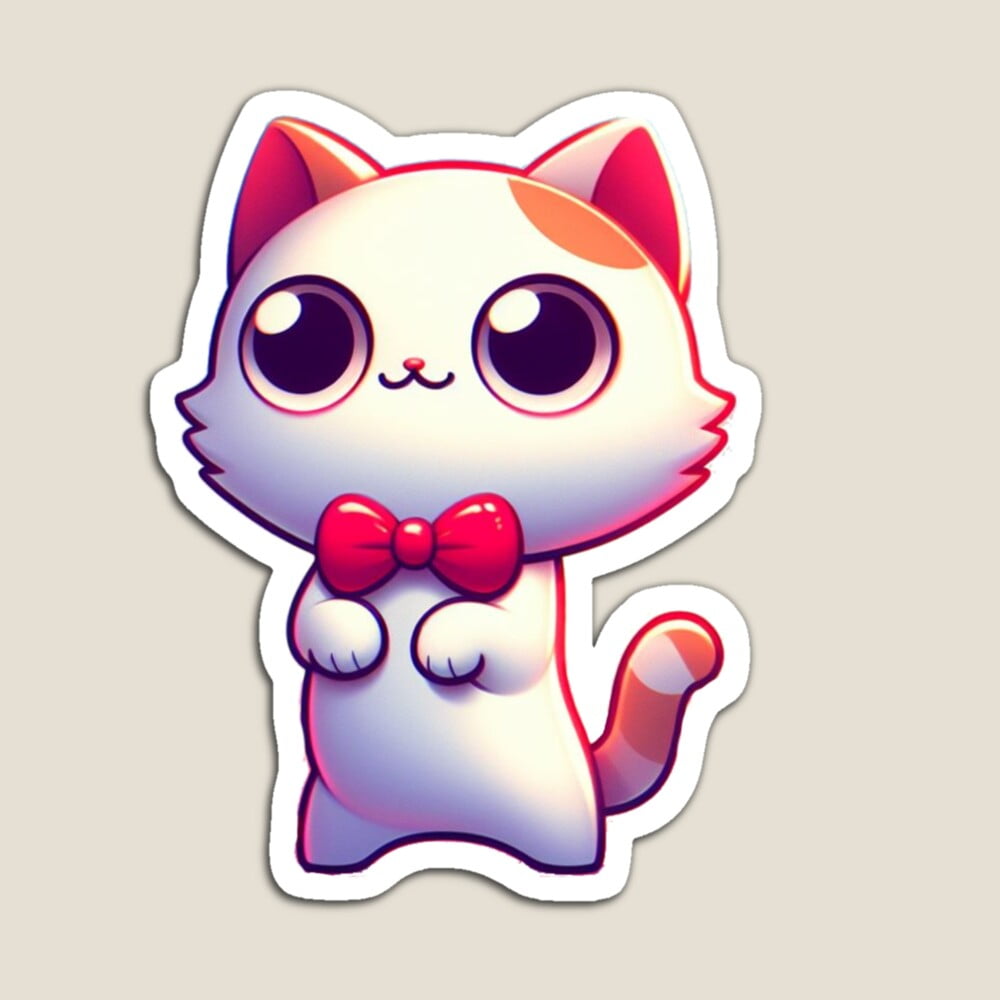 Kira Sticker With Cute Anime Cat Sticker Decorative Laptop, Phone ...