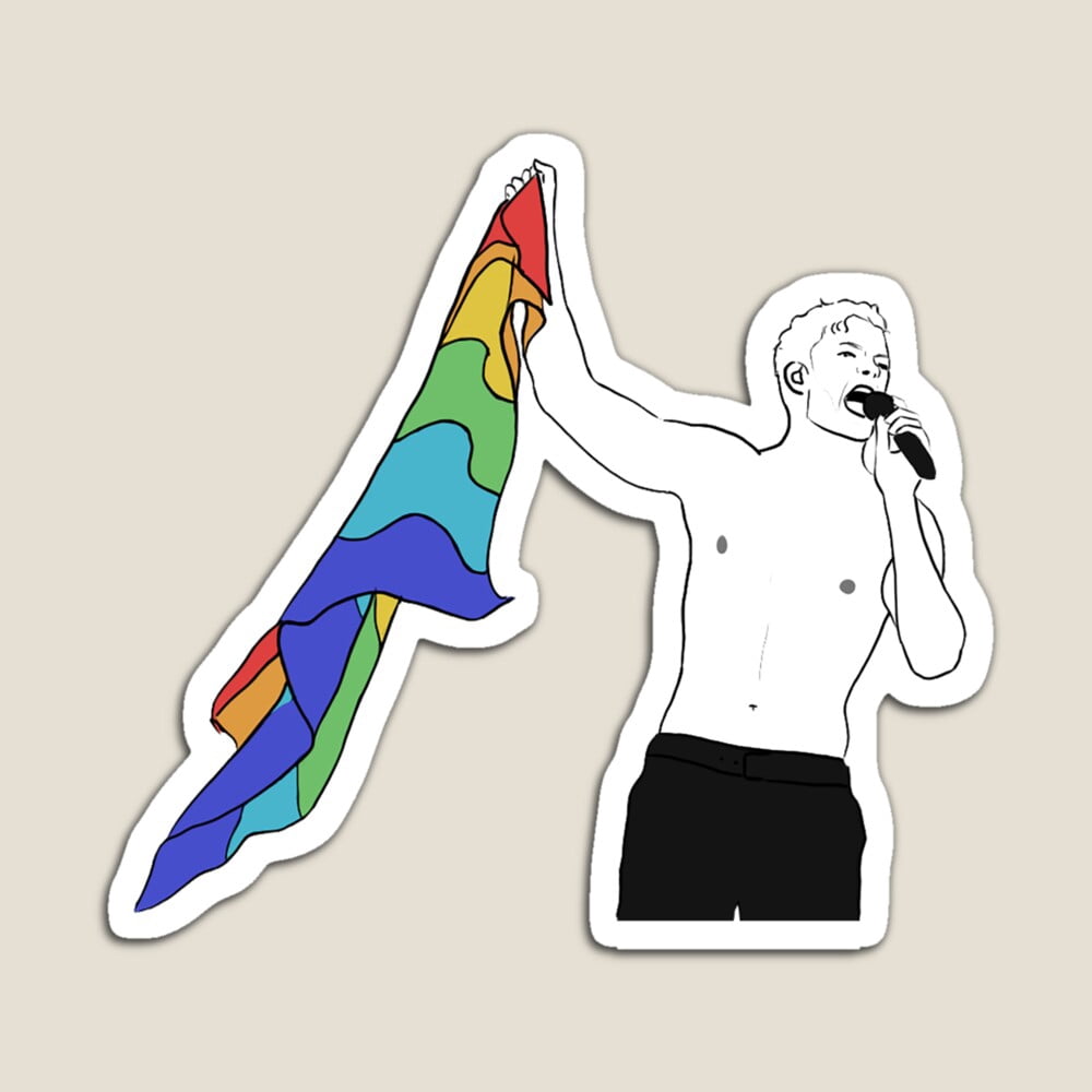 Kira Sticker With Dan + Rainbow Flag Sticker Decorative Laptop, Phone ...
