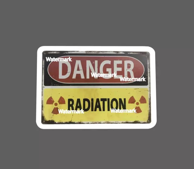 Kira Sticker With Danger Radiation Retro Waterproof Decorative Laptop ...