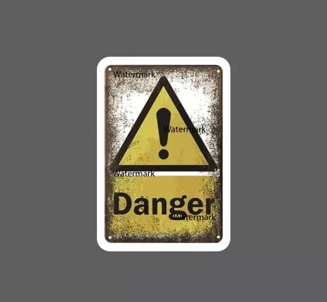 Kira Sticker With Danger Warning Caution Retro Decorative Laptop, Phone ...