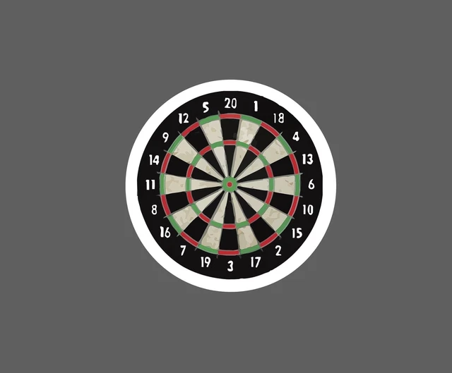 Kira Sticker With Dart Board Cricket Decorative Laptop, Phone Stickers ...