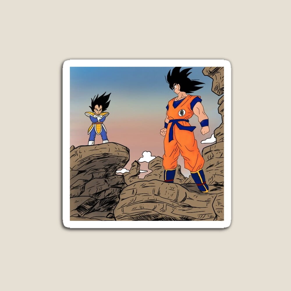 Kira Sticker With Dbz Goku & Vegeta Saiyan Arc Decorative Laptop, Phone ...