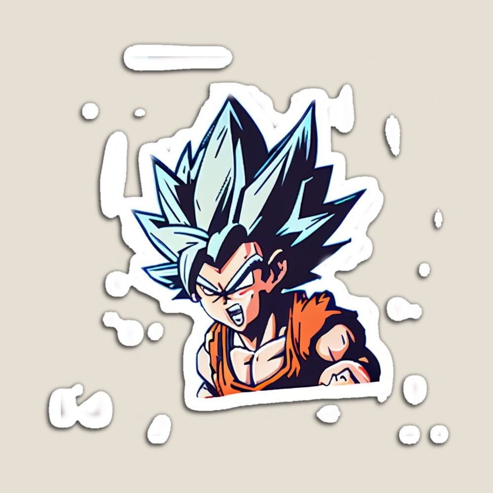 Kira Sticker With Dbz Inspired: Goku Style Fighter Decorative Laptop ...