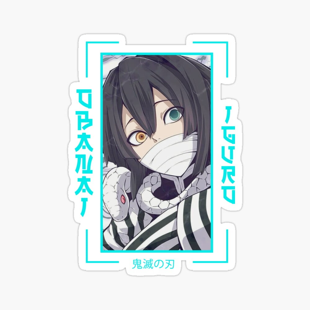 Kira Sticker With Demon Slayer Obanai Sticker Decorative Laptop, Phone ...