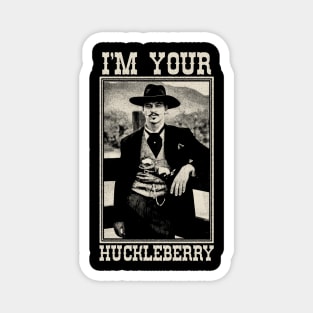 Kira Sticker With Doc Holliday - I'M Your Huckleberry Decorative Laptop ...