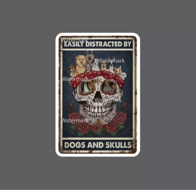 Kira Sticker With Dogs And Skulls Waterproof Decorative Laptop, Phone ...