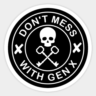 Kira Sticker With Don'T Mess With Gen X Decorative Laptop, Phone ...