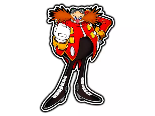 Kira Sticker With Dr. Eggman Posing Fist Decorative Laptop, Phone ...