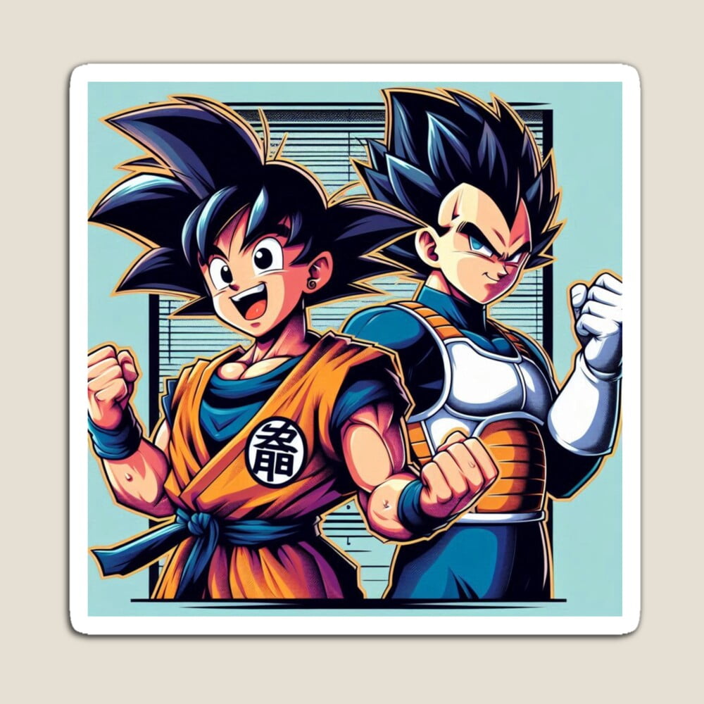 Kira Sticker With Dr@G0N B@Ll G0Ku And Vegeta Decorative Laptop, Phone ...