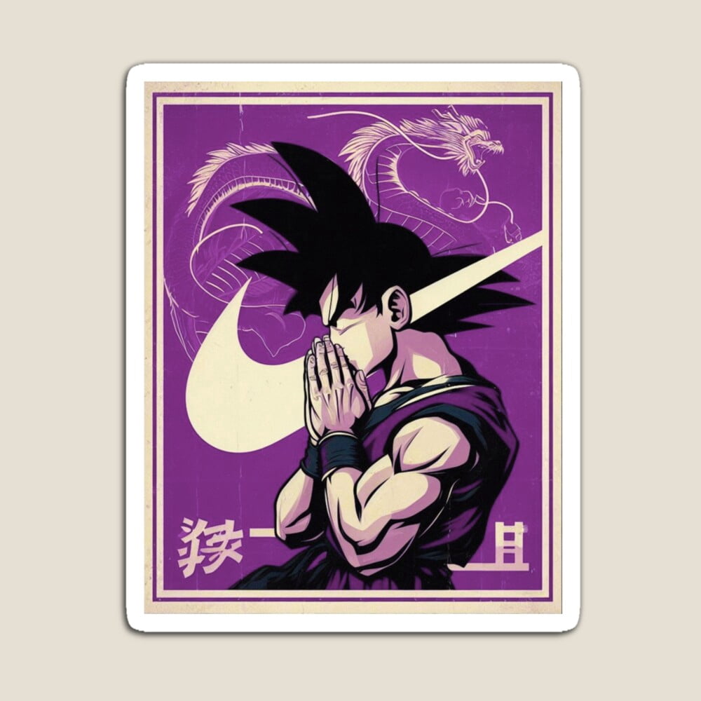 Kira Sticker With Dragon Ball Inspo Nike Decorative Laptop, Phone ...