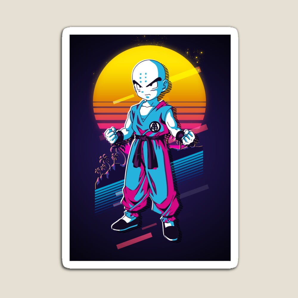 Kira Sticker With Dragon Ball - Krillin *80S Retro* Decorative Laptop ...