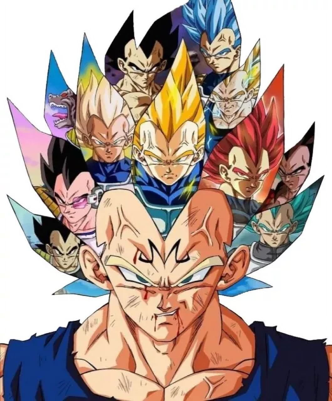 Kira Sticker With Dragon Ball Vegeta Faces S Decorative Laptop, Phone ...