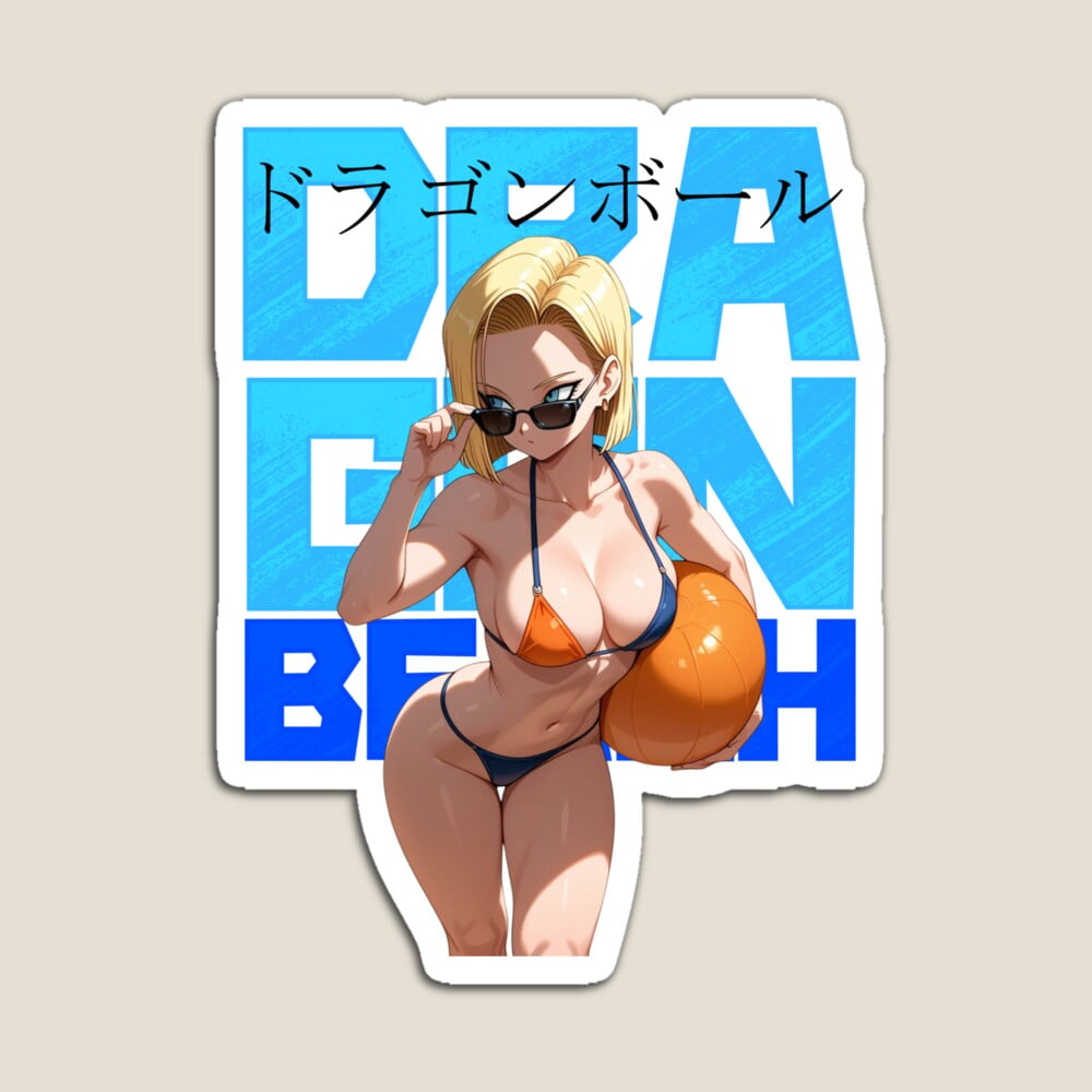 Kira Sticker With Dragon Beach - Android 18 Decorative Laptop, Phone ...