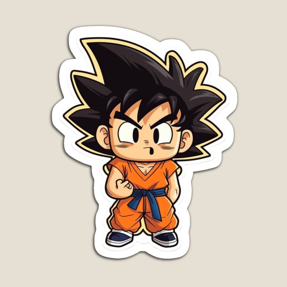 Kira Sticker With Dragonball - Goku Chibi 3 Decorative Laptop, Phone ...