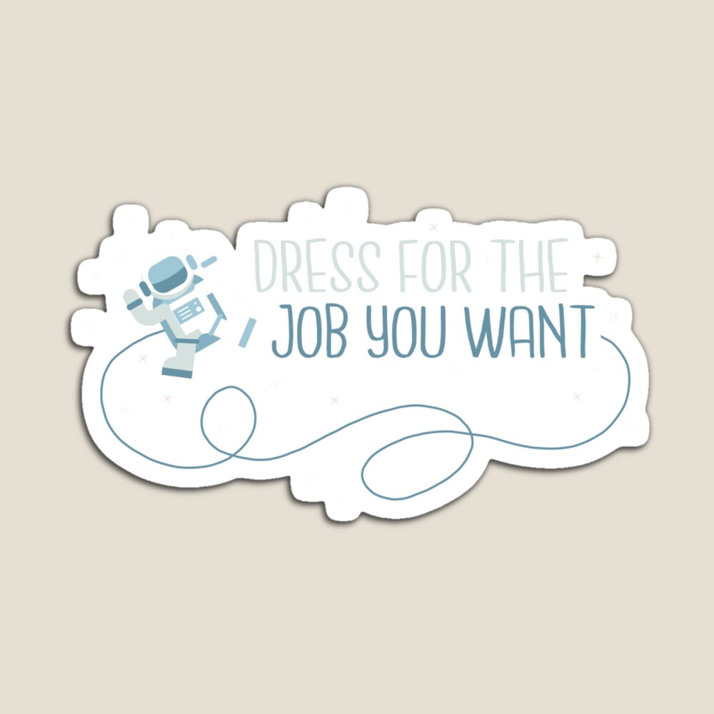 Kira Sticker With Dress For The Job You Want Sticker Decorative Laptop ...