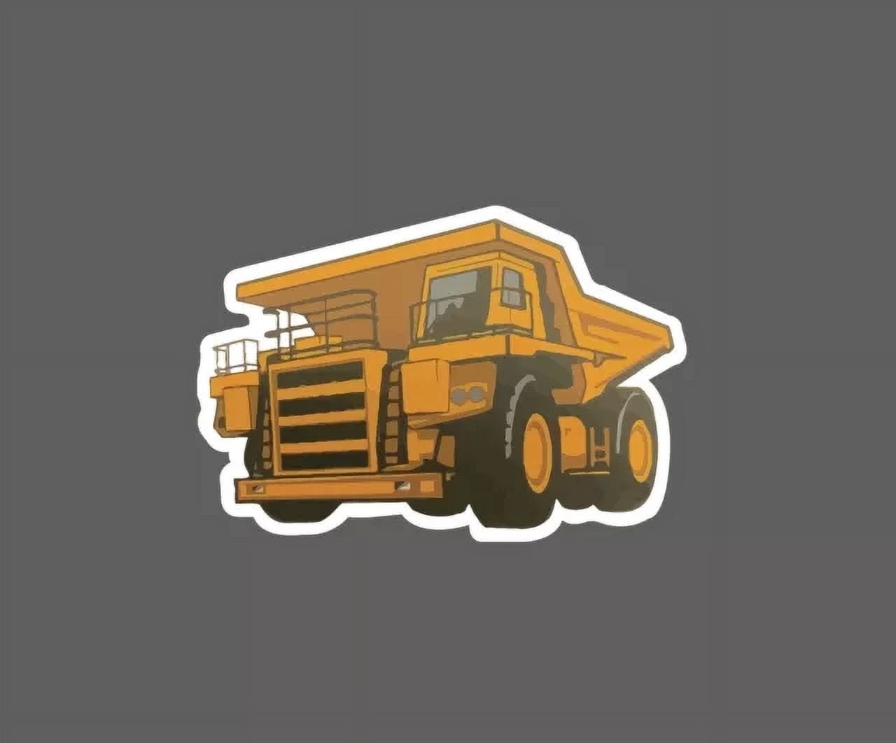 Kira Sticker With Dump Truck Construction Waterproof Decorative Laptop ...
