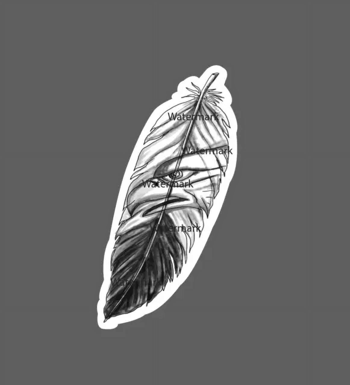 Kira Sticker With Eagle Feather Bird Waterproof Decorative Laptop ...