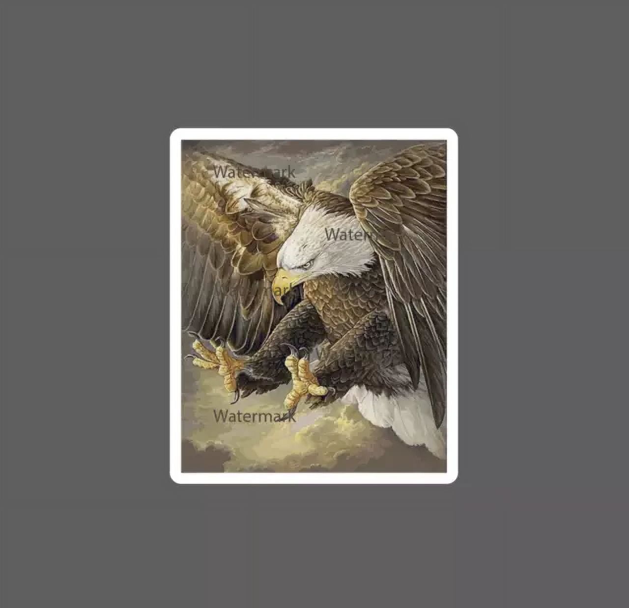 Kira Sticker With Eagle Swoop Wild Decorative Laptop, Phone Stickers ...