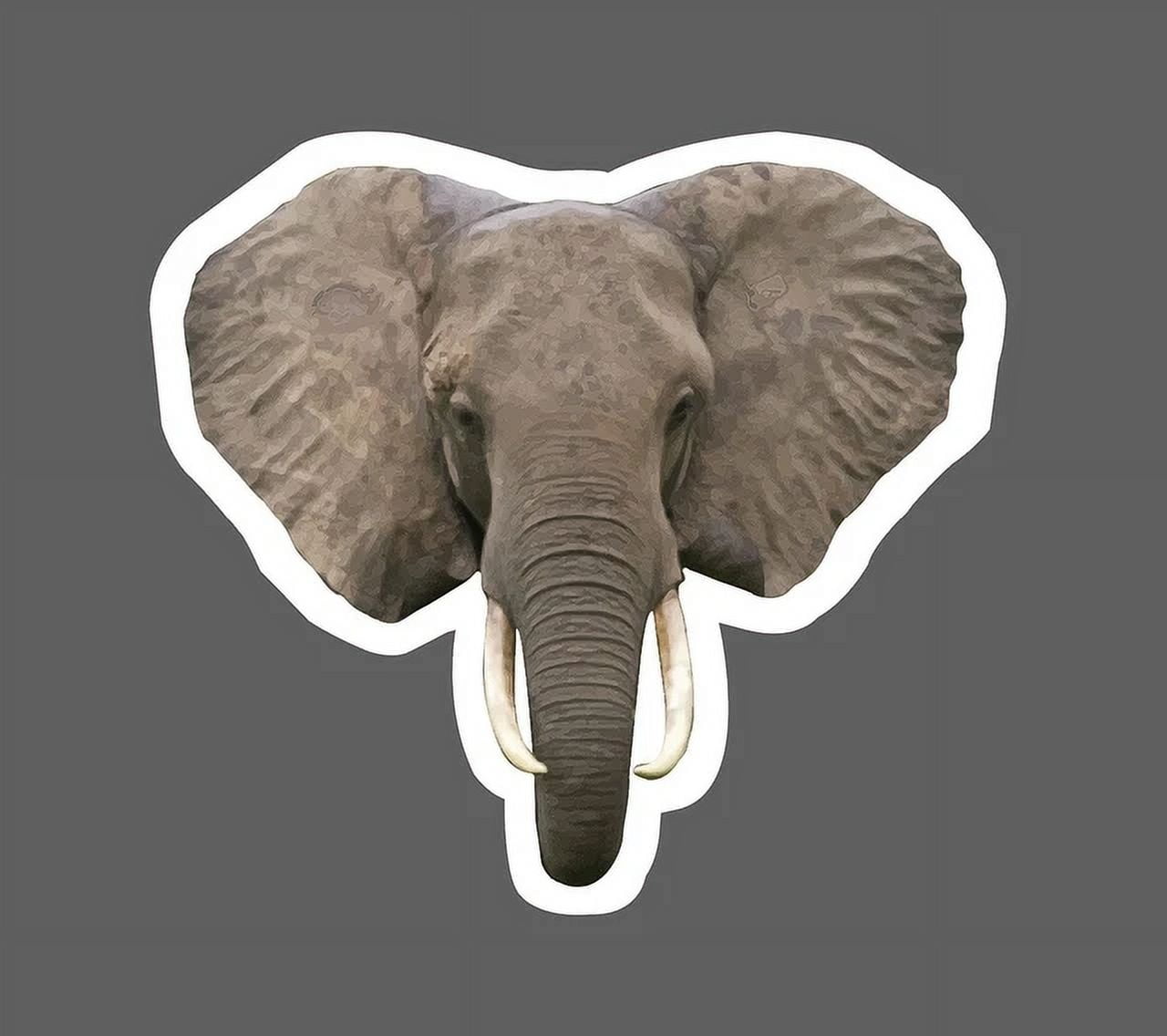 Kira Sticker With Elephant Realistic Waterproof Decorative Laptop ...