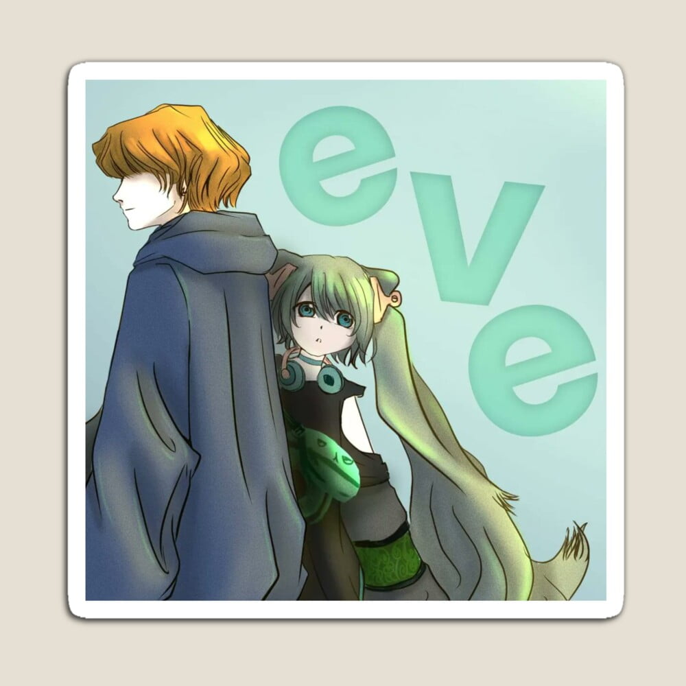 Kira Sticker With Eve - Miku // Eve Vocaloid01 Decorative Laptop, Phone ...