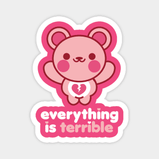Kira Sticker With Everything Is Terrible Bear Decorative Laptop, Phone ...