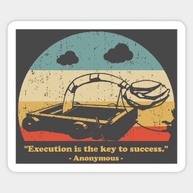 Kira Sticker With Execution Is The Key To Success Decorative Laptop ...