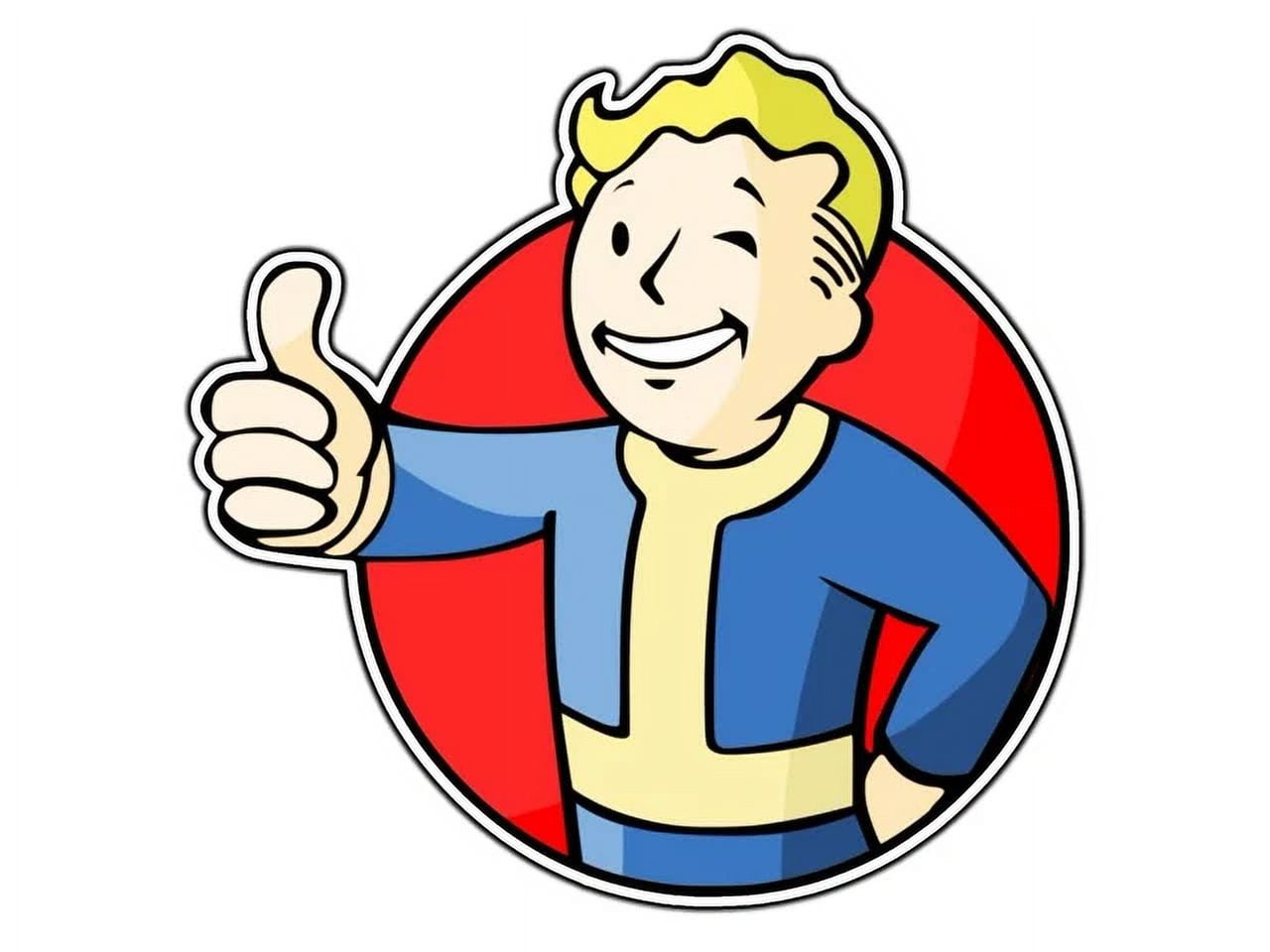 Kira Sticker With Fallout Vault Boy Logo Decorative Laptop, Phone ...