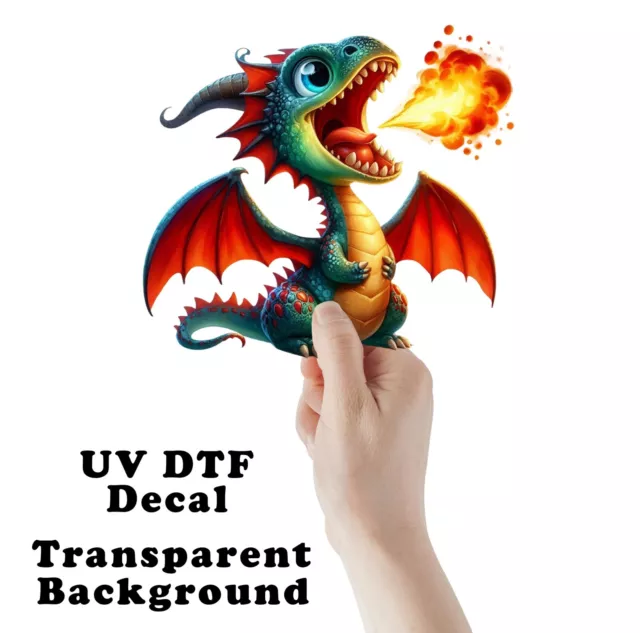 Kira Sticker With Fire Breathing Dragon Sticker - Design Preview Only ...