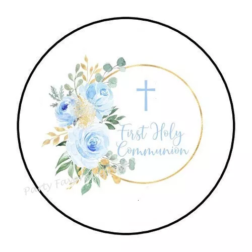 Kira Sticker With First Holy Communion Blue Decorative Laptop, Phone ...